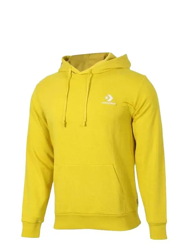CONVERSE Star Chevron Embroidered Pullover Hoodie - Yellow