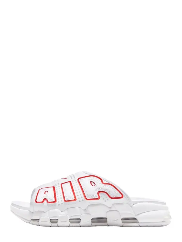 Nike More Uptempo Slides - White/white/university Red