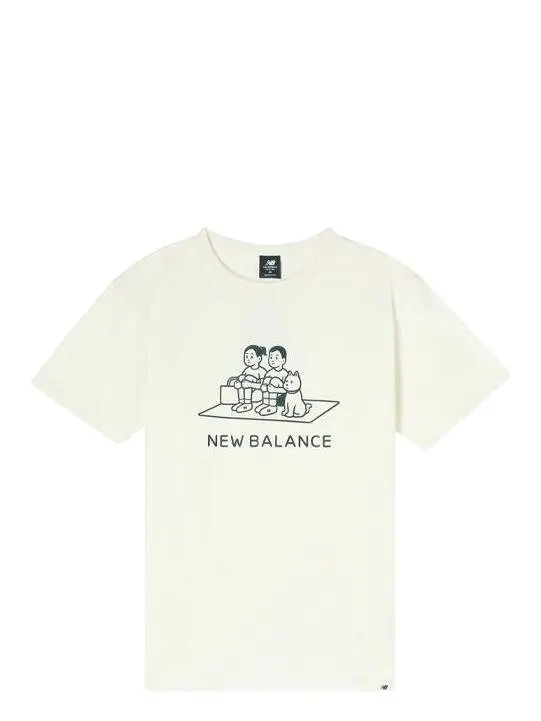 NEW BALANCE X Noritake Graphic Print T-shirt - White