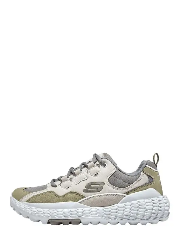 Sketchers Athletic Lace-up Sneakers - Cream White/green/grey
