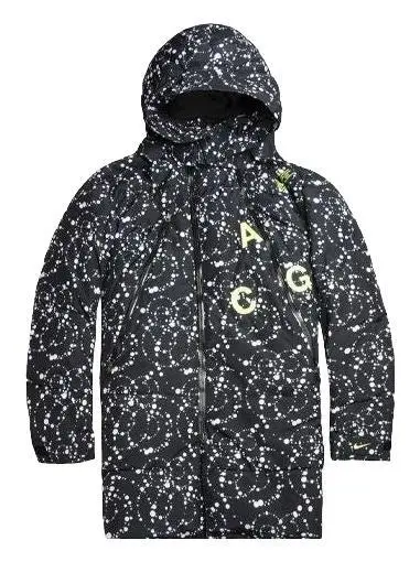 Nike Lab Down-fill Parka Coat - Black/white