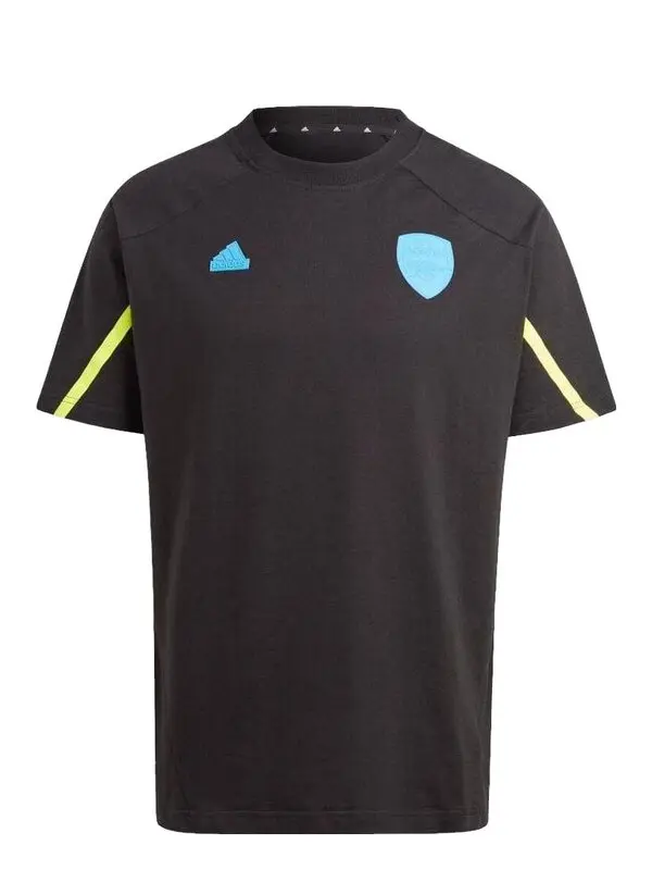 Adidas Arsenal Designed For Gameday T-shirt 'black Teal - Black/teal