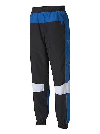 PUMA Scuderia Ferrari Race Street Woven Pants 'black White Blue - Black/white/blue