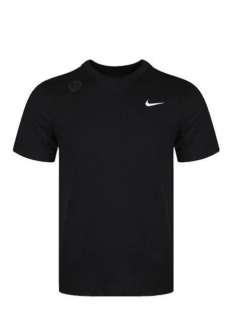 Nike Dri-fit Crew Solid Round Neck Training Short Sleeve - Black