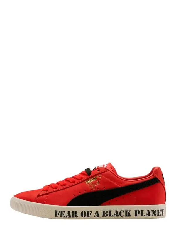 PUMA Public Enemy "fear Of A Black Planet" Clyde Low Top Sneakers - Red