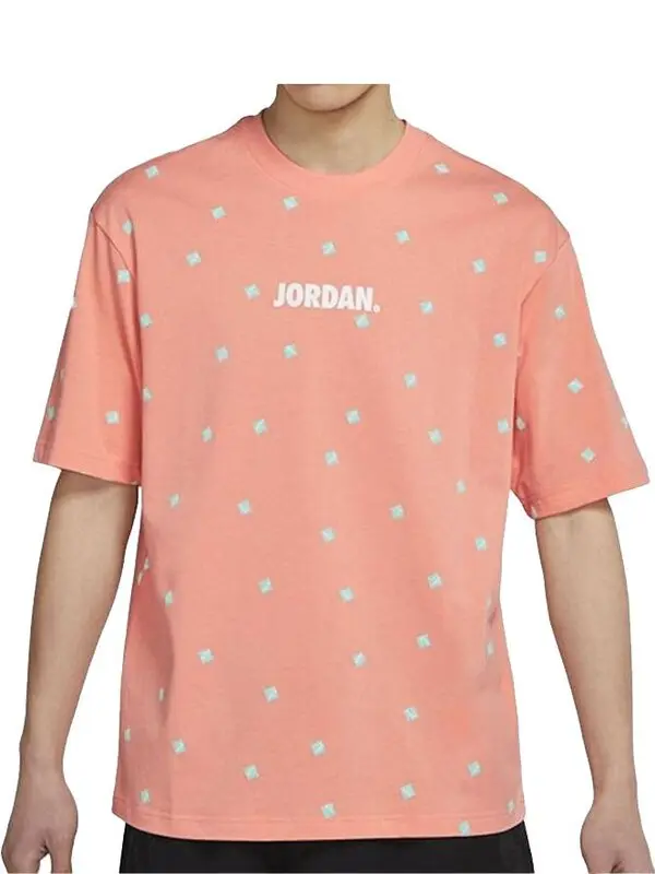 JORDAN Logo Print Crew Neck Short-sleeved - Pink