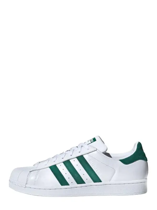 Adidas Superstar Low Top Sneakers - White/green