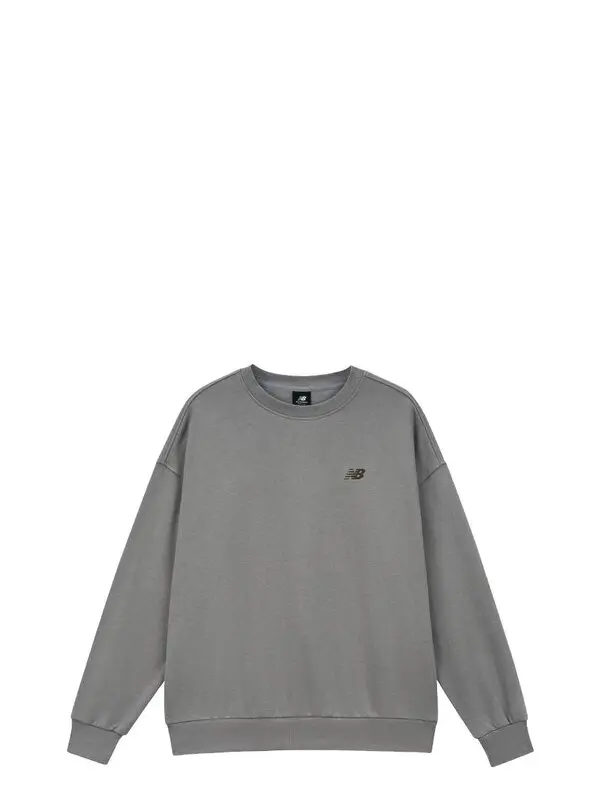 NEW BALANCE Casual Pullover Sweatshirt Asia Sizing 'grey - Grey/black