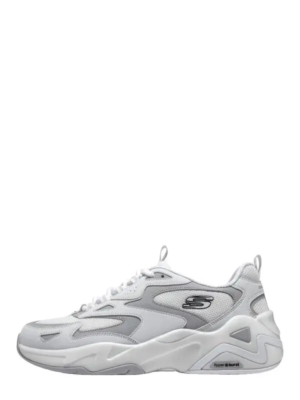 Sketchers Dlites Hyper Burst Athletic Sneakers - Grey/white