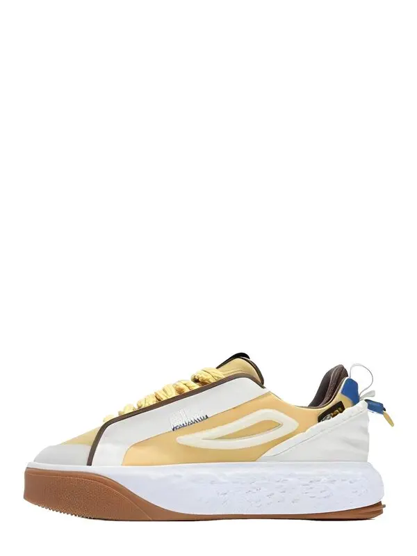 FILA Court Deluxe Low Sneakers - White/brown/yellow