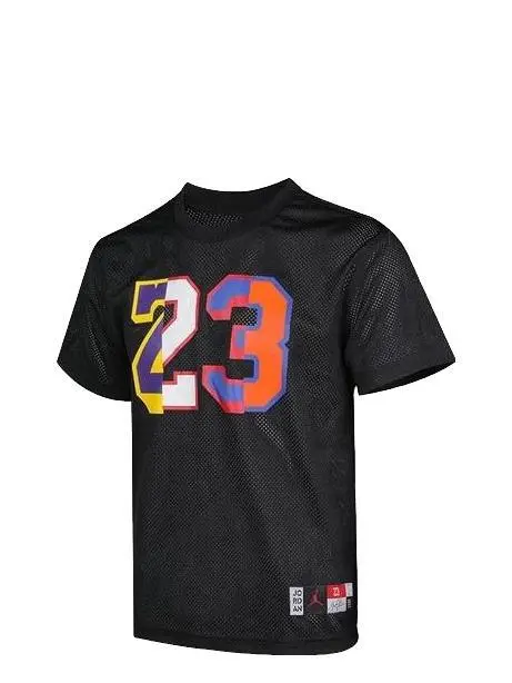 JORDAN 23 Printing Mesh Short Sleeve - Black