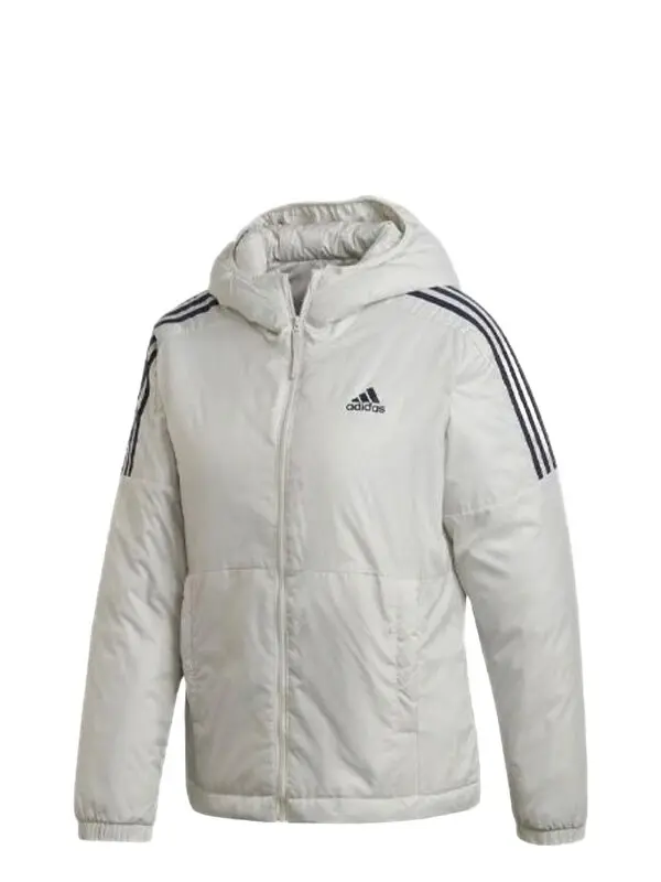 Adidas Essentials Thermal Hooded Jacket - Grey