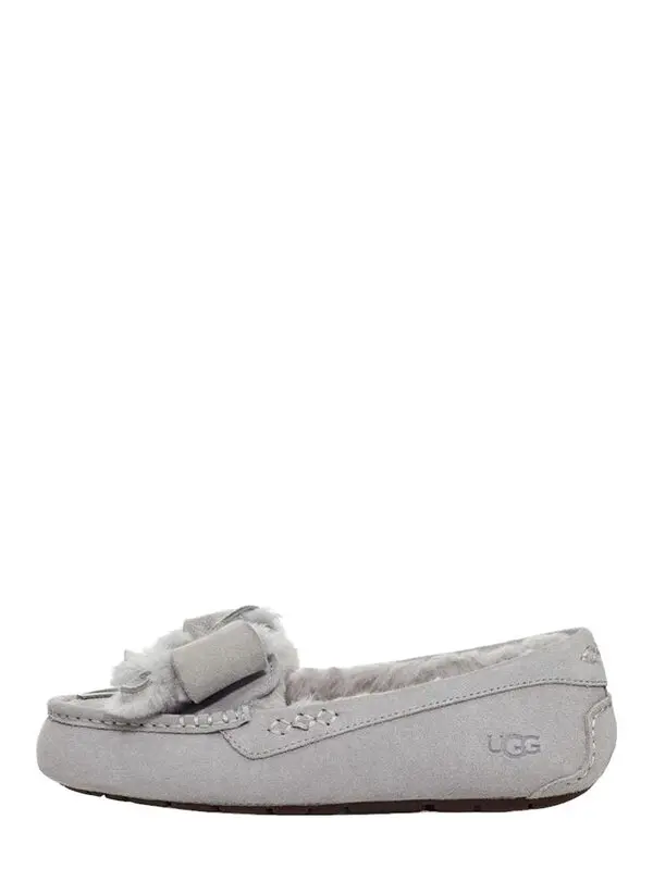 UGG Ansley Bow Slipper - Light Grey