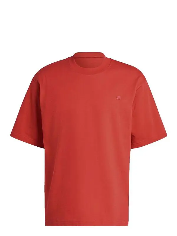 Adidas Originals C Tee Solid Color Small Label Loose Sports Short Sleeve Wine Red T-shirt - Default Color