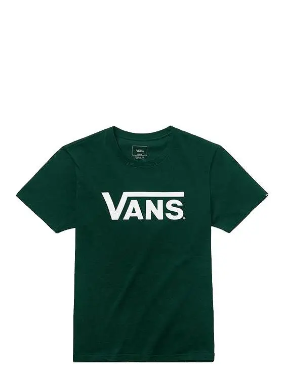 VANS Classic Loose Athleisure Casual Sports Short Sleeve Couple Style - Dark Green