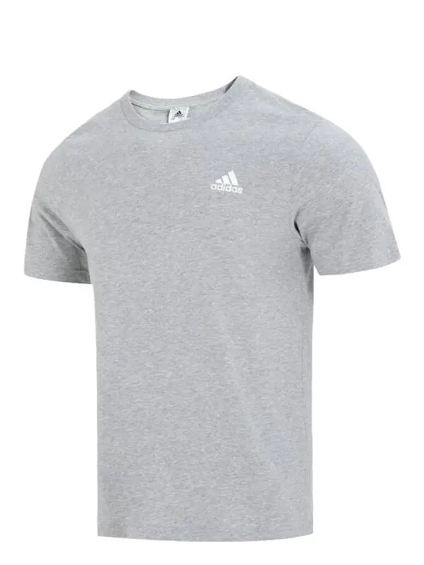 Adidas Essentials Single Embroidered Small Logo T-shirt - Grey