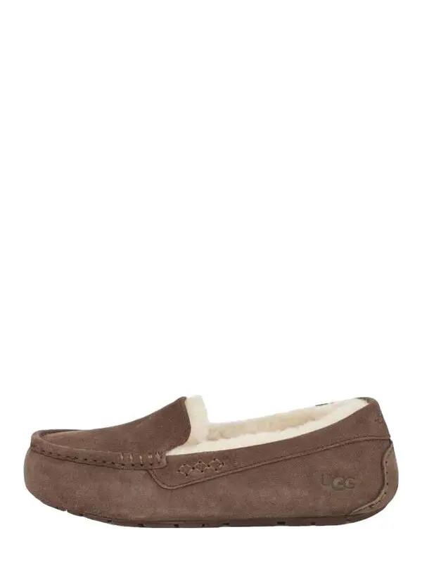 UGG Ansley Suede And Sheepskin Slippers - Brown