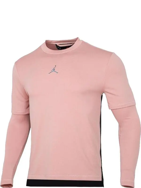 JORDAN Dri-fit Long Sleeve Crewneck - Pinkgray