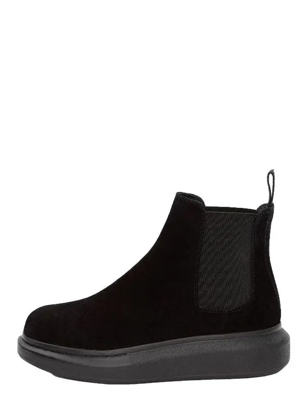 Alexander McQueen Hybrid Chelsea Boot Suede - Black