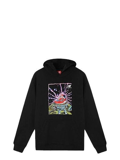 NEW BALANCE Printing Logo Hoodie - Black