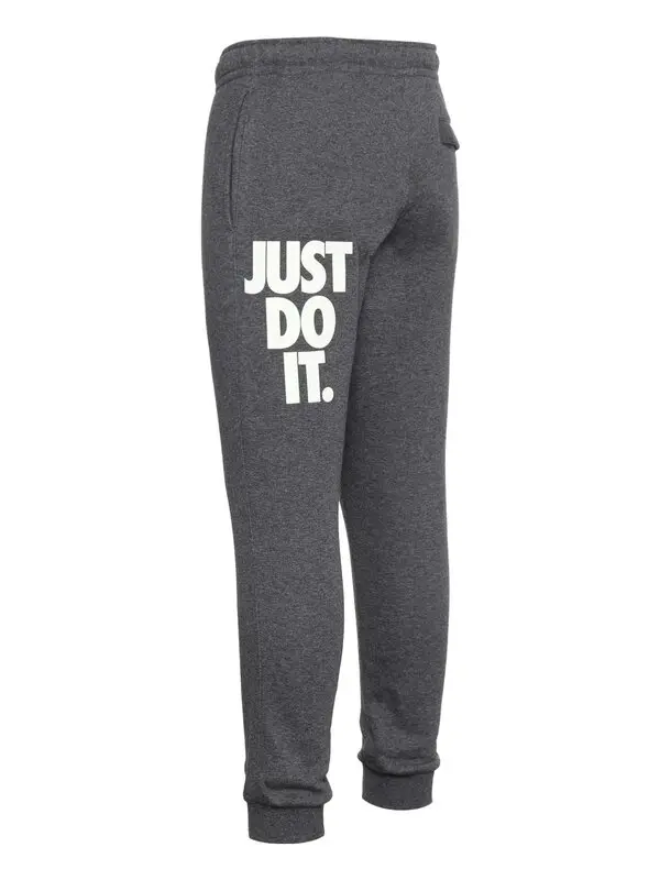Nike Alphabet Fleece Lined Stay Warm Knit Sports Pants Gray - Grey