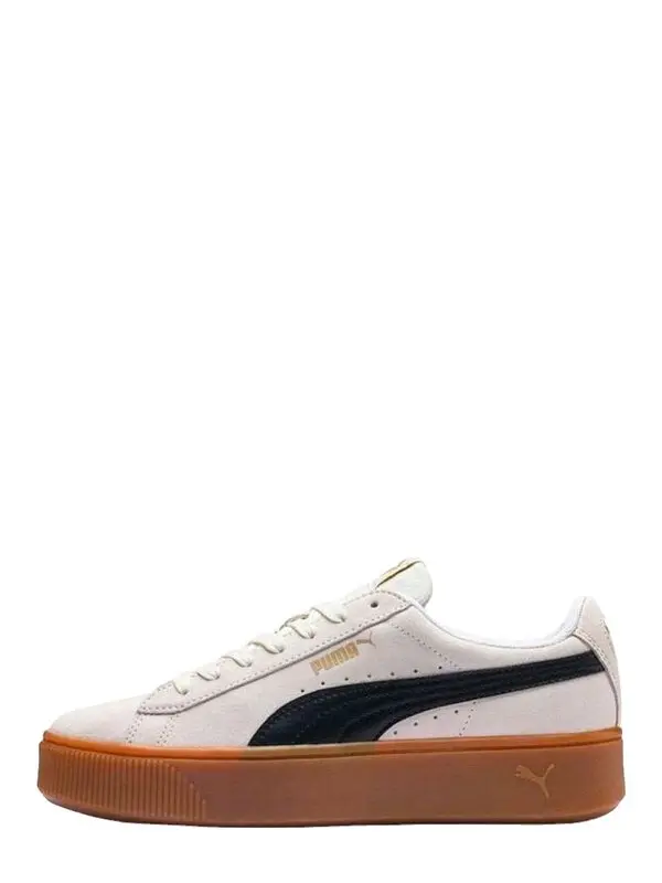 PUMA Vikky Stacked Retro Casual Skateboarding Shoes - White
