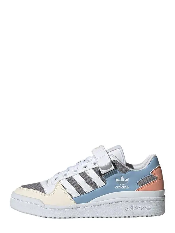 Adidas Originals Forum Low Sneakers - White/blue/gray