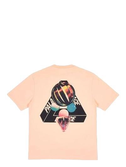 PALACE Sans Ferg Peach Glasses Back Logo Short Sleeve T-shirt - Pink