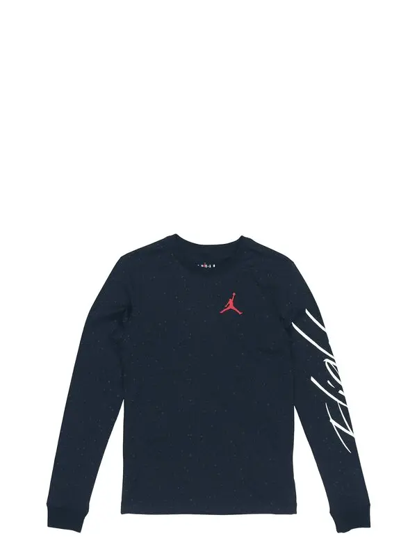 JORDAN Air Flight Long Sleeve Top - Black