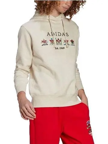 Adidas Originals Graphic Hoodie - Tan