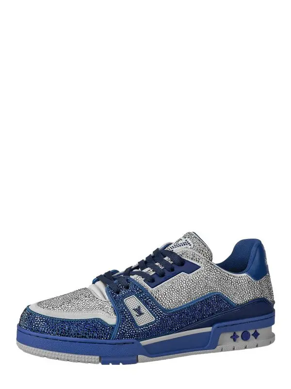 LOUIS VUITTON Trainer Sneakers Embellished - Grey/blue