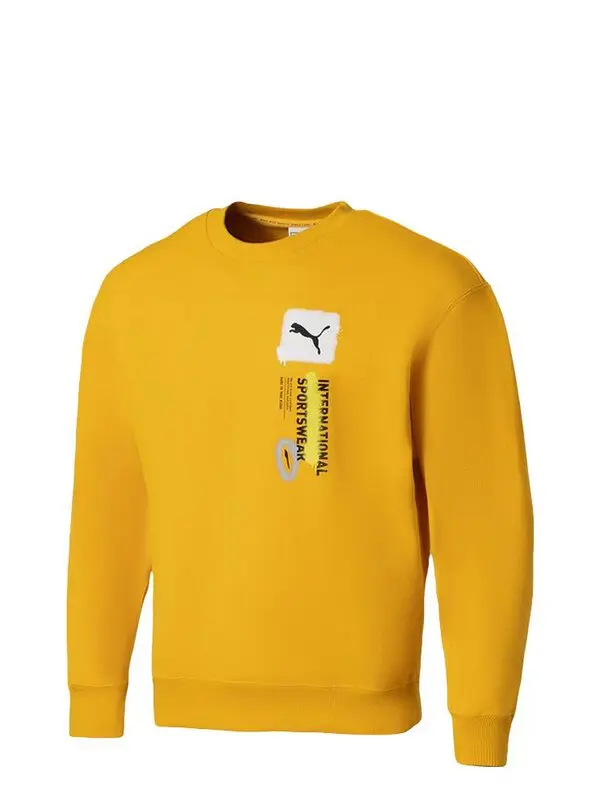 PUMA Logo International Sportswear Sweatshirt - Yellow
