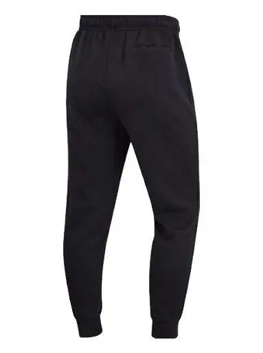 JORDAN Logo Printing Fleece Lined Stay Warm Drawstring Bundle Feet Sports Pants/trousers/joggers Black - Default Color