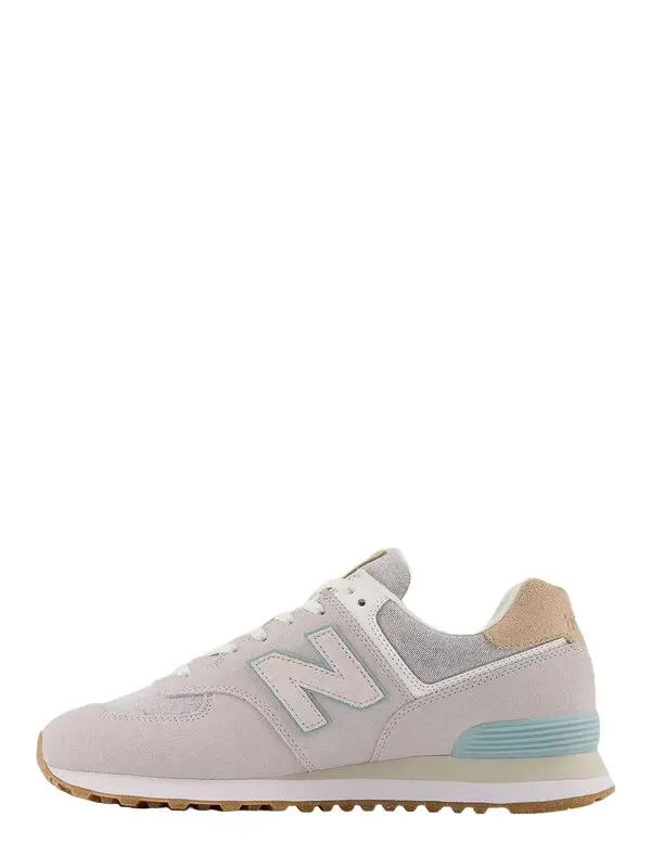NEW BALANCE 574 "grey Aqua Gum" Athletic Sneakers - Gray/blue
