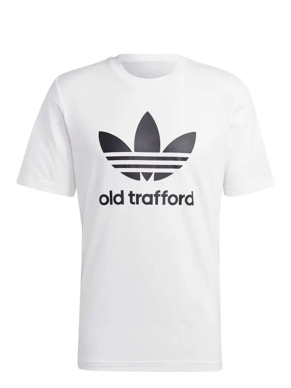 Adidas Originals Manchester United Og Trefoil T-shirt 'white - White/black