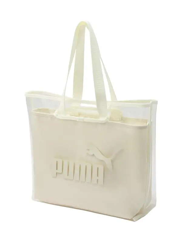 PUMA Core Twin Shopper Bag - Beige/white