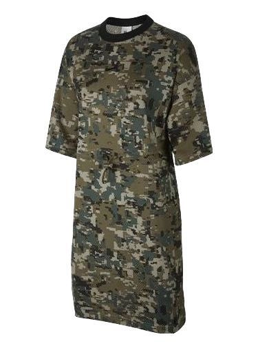 Nike Mesh Casual Camouflage Dress - Medium Olive