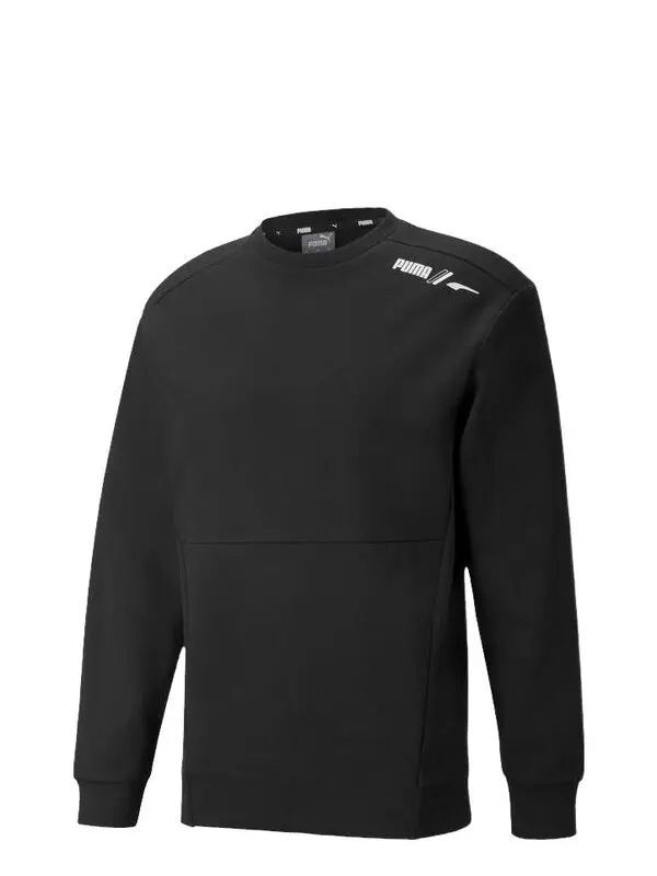 PUMA Long Sleeve Crew Neck Sweater - Black
