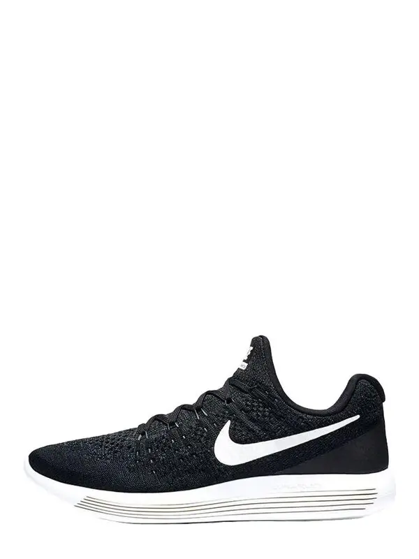 Nike Lunarepic Low Flyknit 2 Athletic Sneakers - Black/white