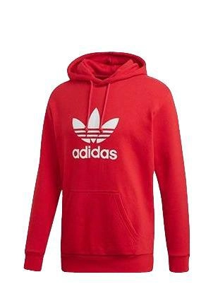 Adidas Originals Trefoil Pullover Hoodie - Red