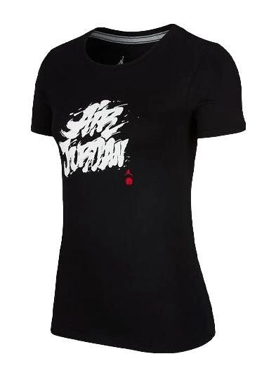 JORDAN Alphabet Graphic Short Sleeve Tee - Black