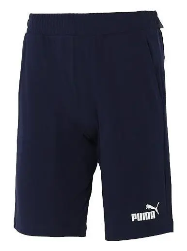 PUMA Essentials Short 12" Cotton - Navy/white