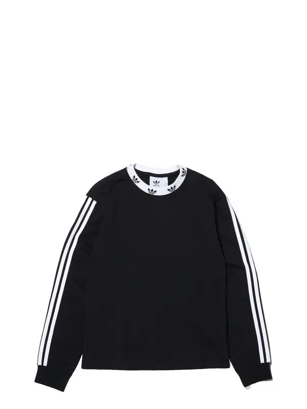 Adidas Originals Trefoil Rib Long Sleeve T-shirt - Black