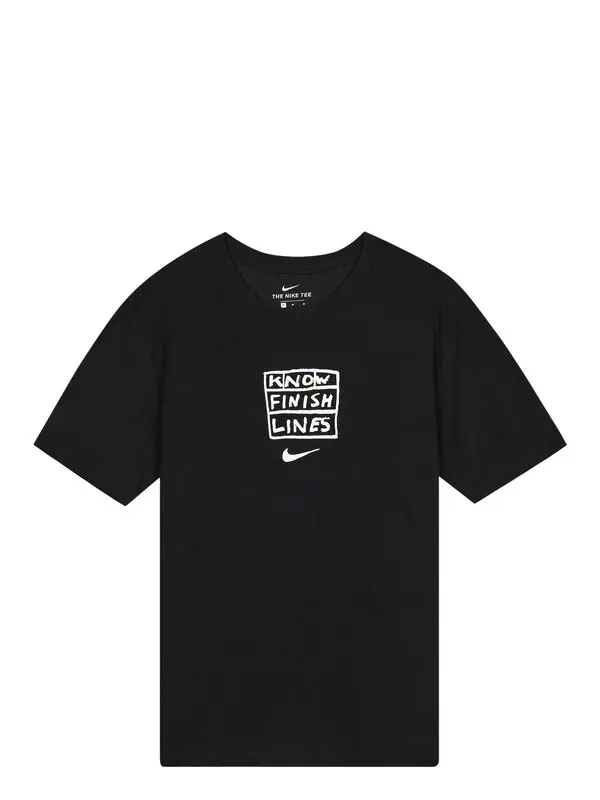 Nike Dry Tee Dfc Finish Lin Tee - Black