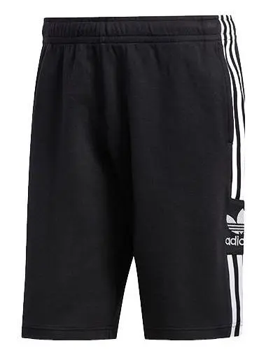 Adidas Originals Lockup Long Short Side Stripe Sports Shorts - Black