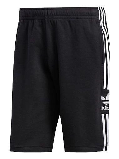 Adidas Originals Lockup Long Short Side Stripe Sports Shorts - Black