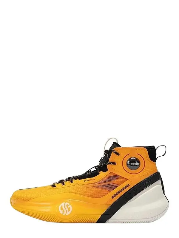 361 DEGREES Ag3 Pro "be Water" High Top Sneakers - White/yellow
