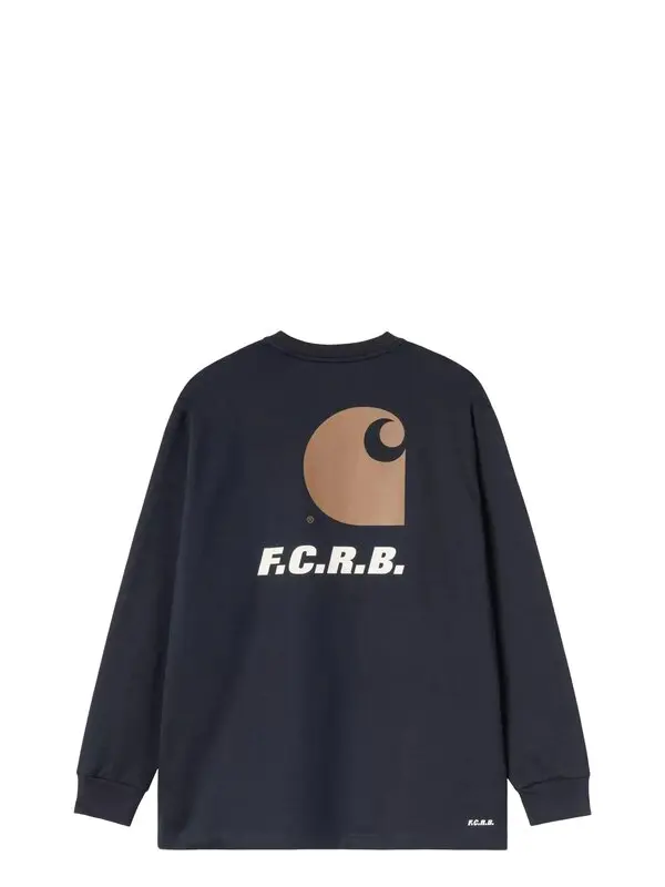 Carhartt Work In Progress X F.c.real Bristol Pocket L/s T-shirt - Blue