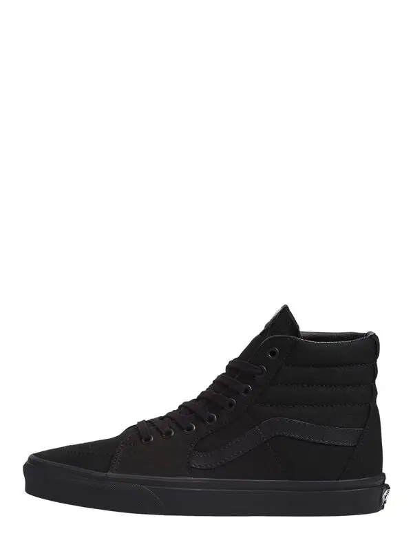 VANS Sk8-hi High Top Canvas Sneakers - Black
