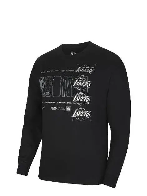 Nike Los Angeles Lakers Long Sleeve Pullover - Black